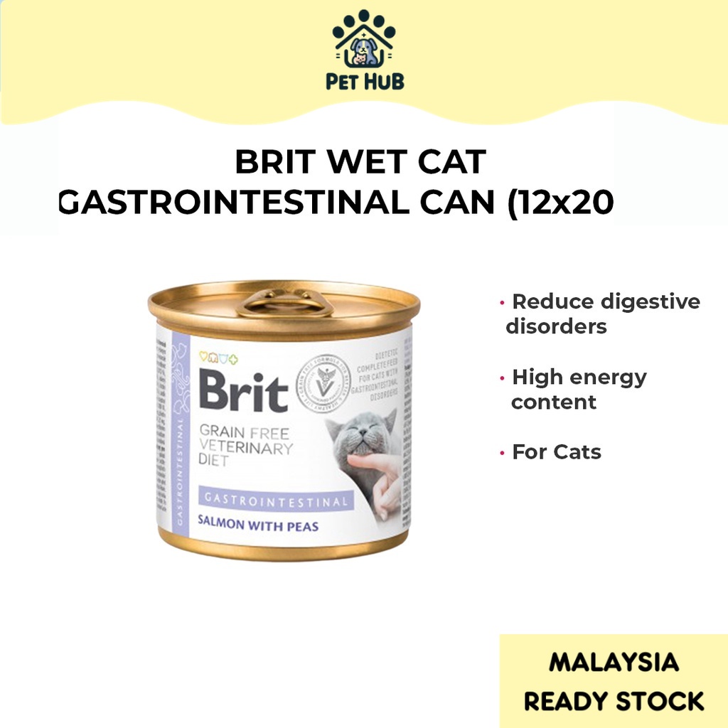 Brit Cat Gastrointestinal Can (200g x12 Cans) | Cat Wet Food | Grain ...