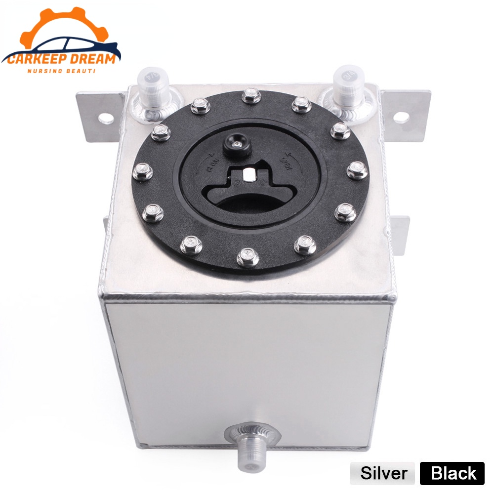 1Gallon 4L Aluminum Silver Or Black Race Drift Fuel Cell Tank Fuel ...