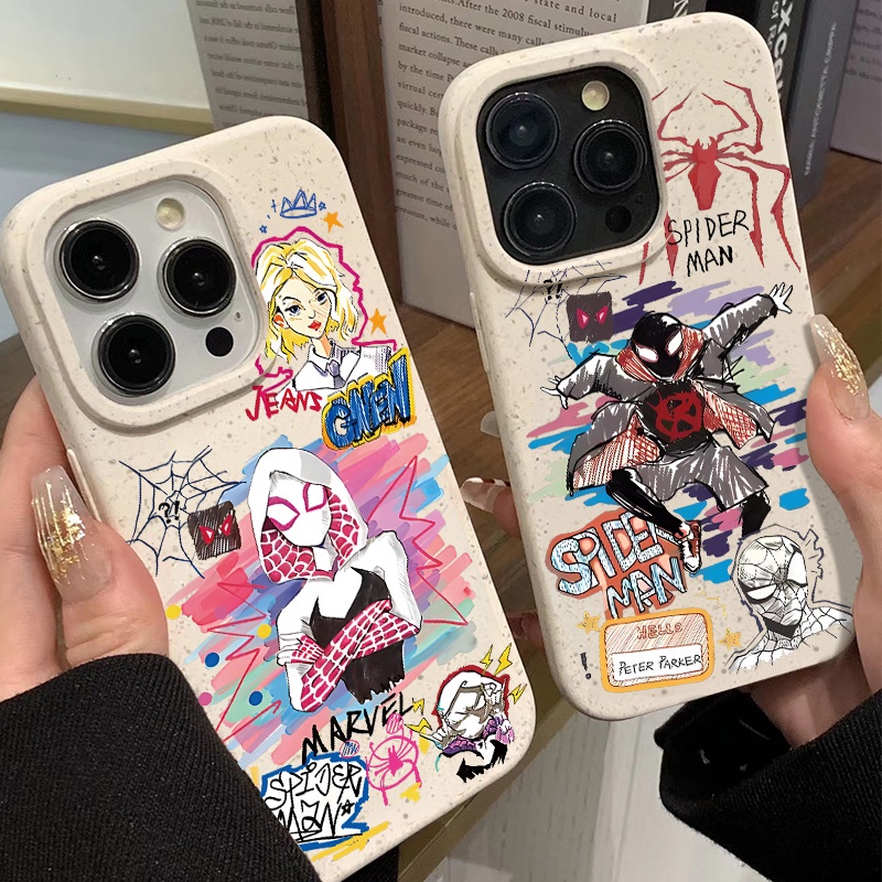 Cute Spider-Man Case Compatible for iPhone 15 14 13 12 Pro Max 11 XS XR ...