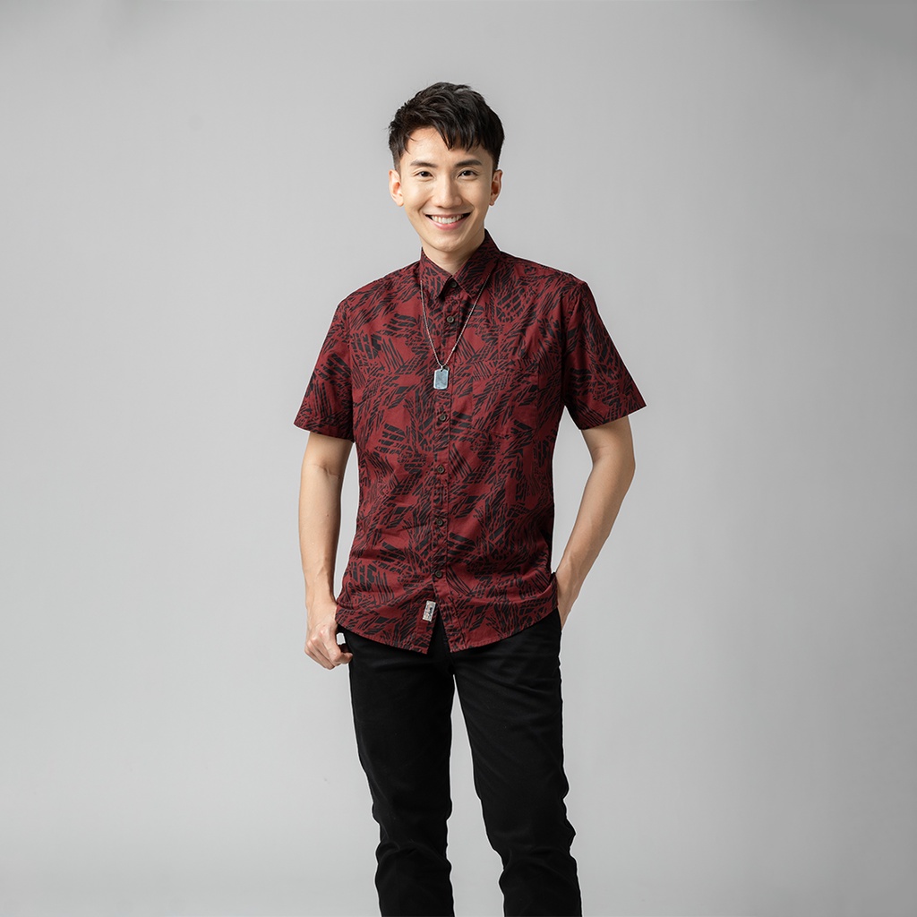 Dapper| Floral Maroon Shirt-3467FW [ PLUS SIZE AVAILABLE | SIZE: S -3XL ...