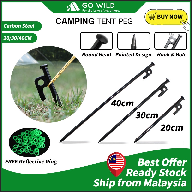 40/30/20cm Peg Stake Camping Peg Ground Nail Tent Peg Flysheet Peg ...