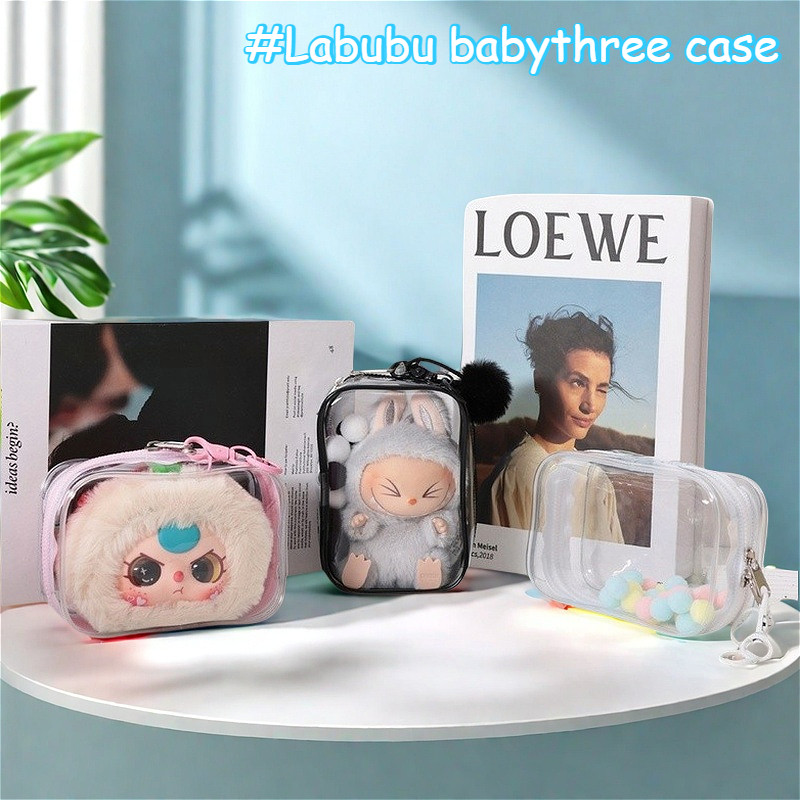 Labubu Square Bag Cartoon Labubu V2 Cover Cotton Doll Transparent ...