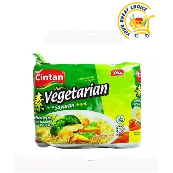 Cintan Instant Noodles Vegetarian 5’s x 72g | Shopee Malaysia
