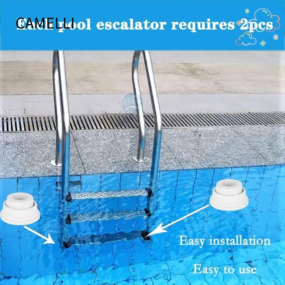 CAMELLI Ladder Bumper, Tubing White Ladder Rubber Plug, Accessory Pool ...
