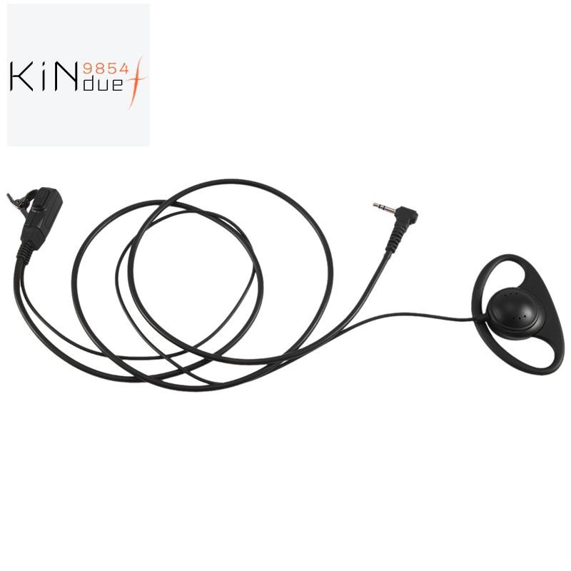 1 Pin D Type Headset Ear Hook Earphone PTT Mic Earpiece Talkabout ...
