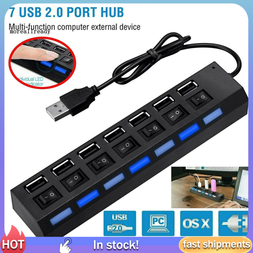 Hot-swappable Usb Hub Usb Hub Adapter 7-port Usb Hub with Led Indicator ...