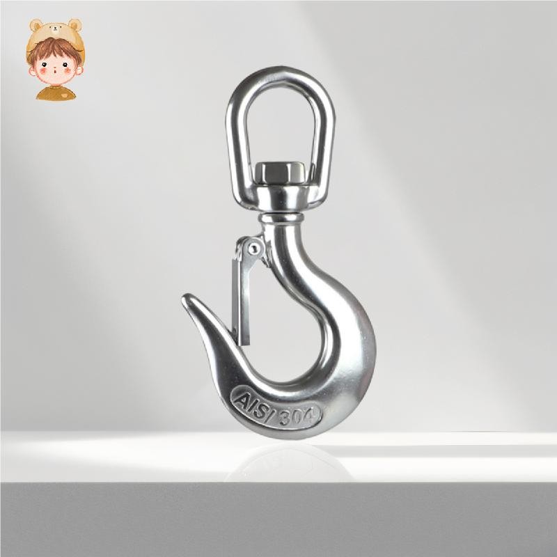Marine 304 Stainless Steel Lifting Chain Hoist Eye Swivel Rotatable ...