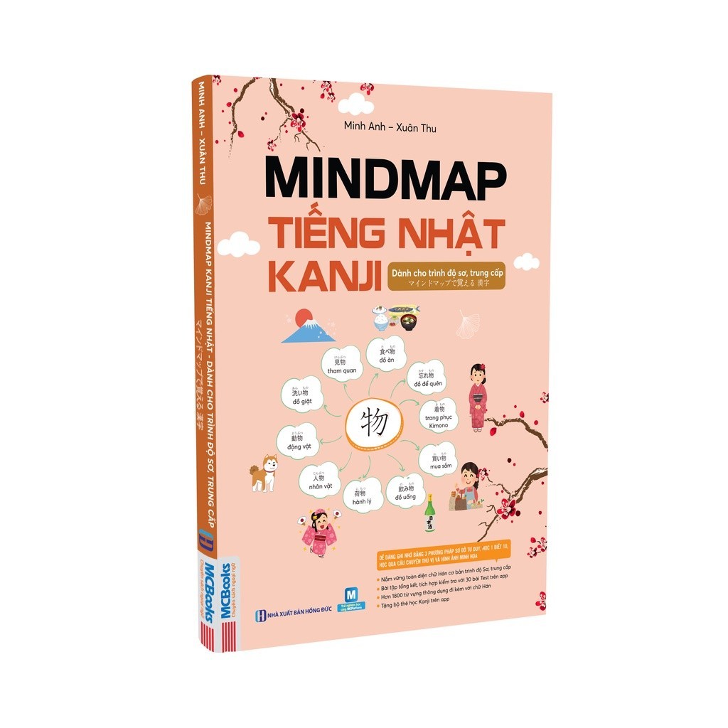 Japanese Mindmap Kanji Book - For beginner and intermediate levels [HCM ...