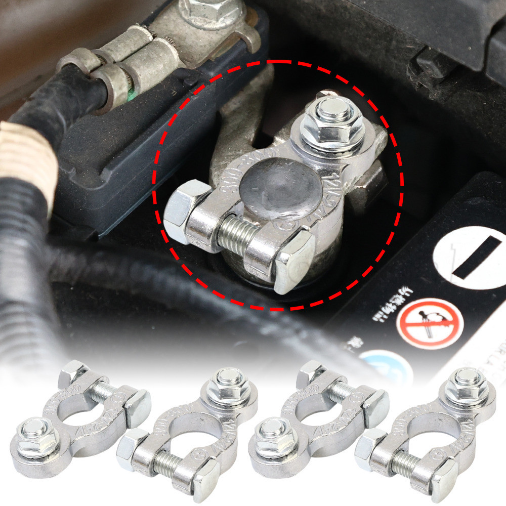 2PCS Car Battery Pile Head - Vehicle Repairing Accessories - Positive ...