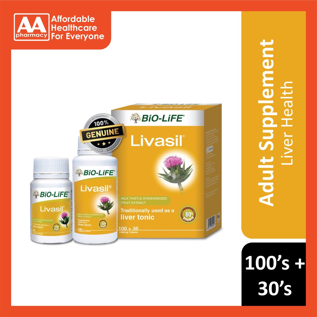 Bio-Life Livasil (Milk Thistle) Tablet 100's+30's | Shopee Malaysia