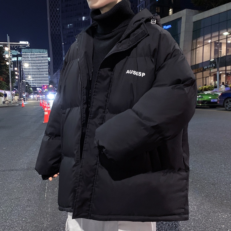 New Winter Men's Jacket Japanese Trend Thick Winter Jacket Hooded Men ...