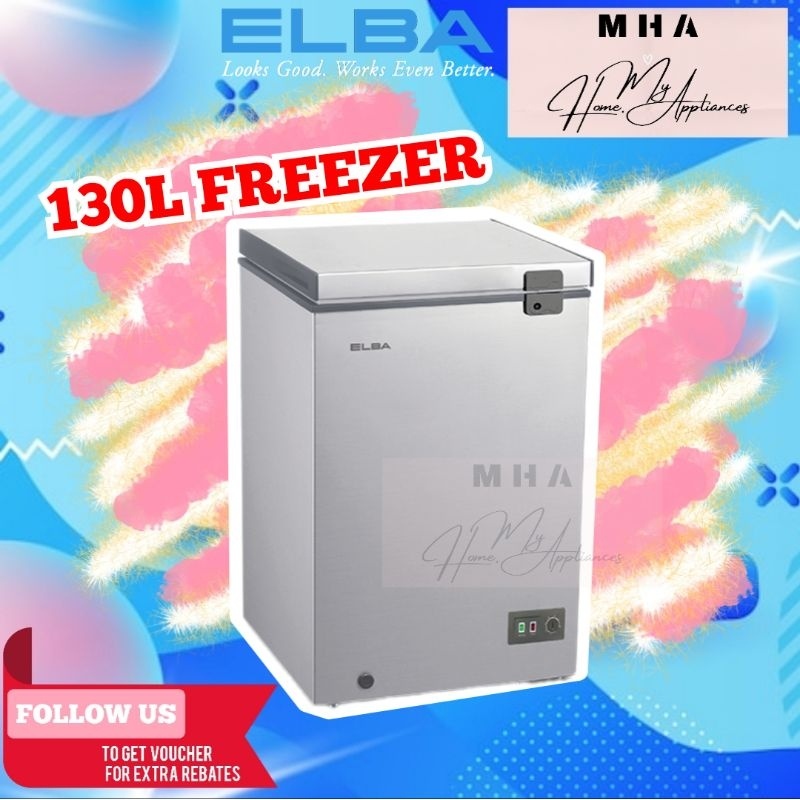 ELBA CHEST FREEZER 130L EF-E1310 2IN1 COOLING AND FREEZING | Shopee ...