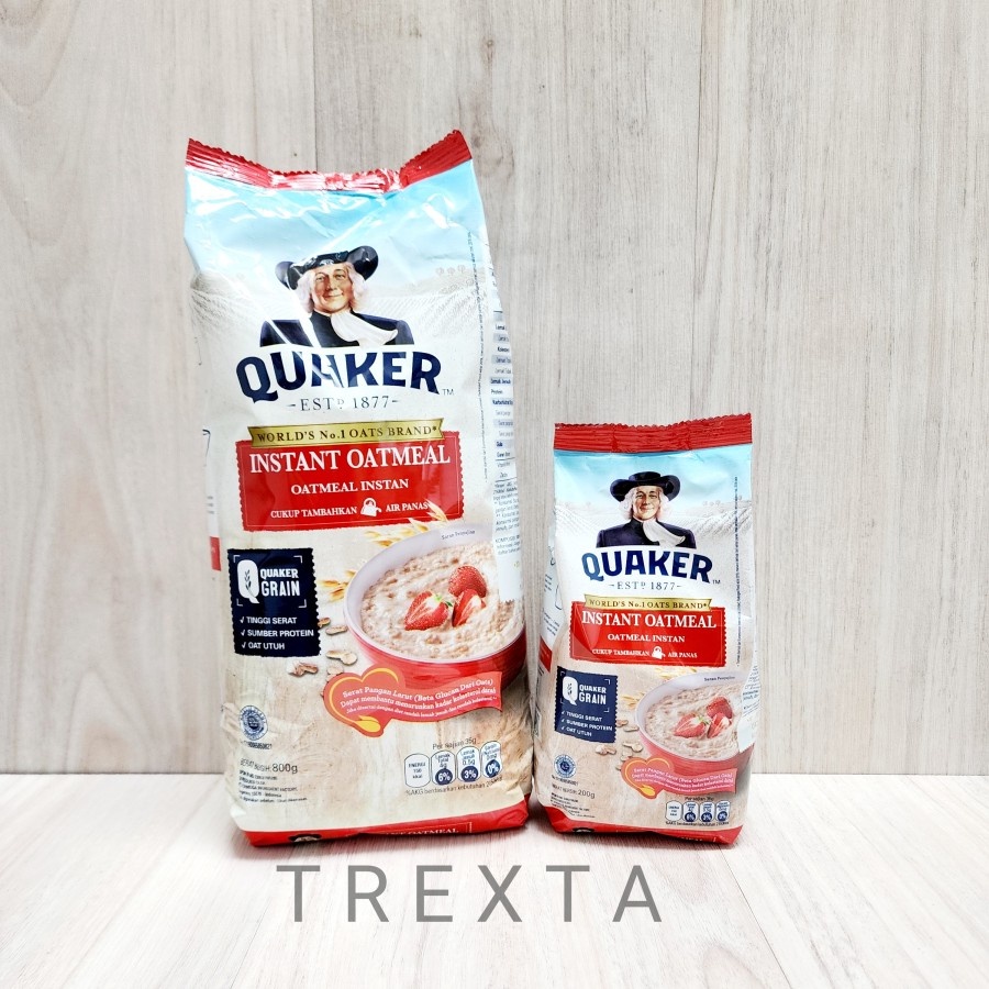 MERAH [Red] Oatmeal Instant Quaker - 800G | Shopee Malaysia
