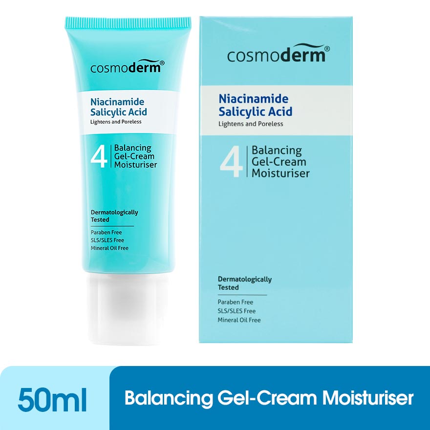 COSMODERM Niacinamide Balancing Gel-Cream Moisturizer 50ml | Shopee ...