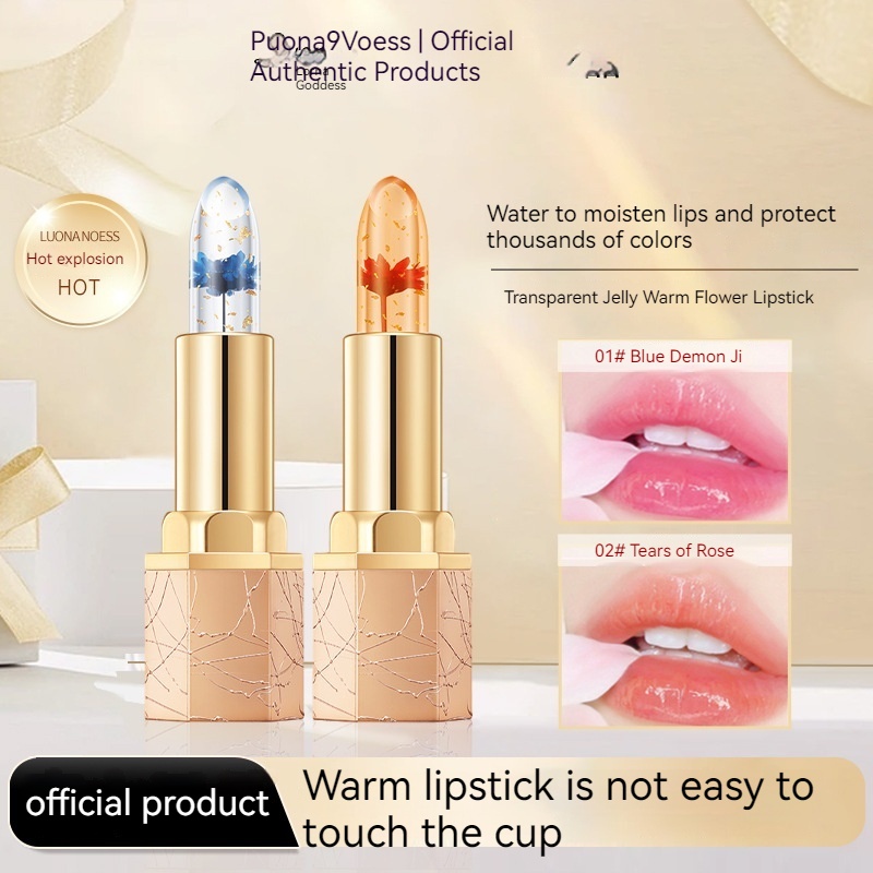 Rhona Goddess Flower Color-Changing Lipstick Moisturizing Lipstik, Not ...