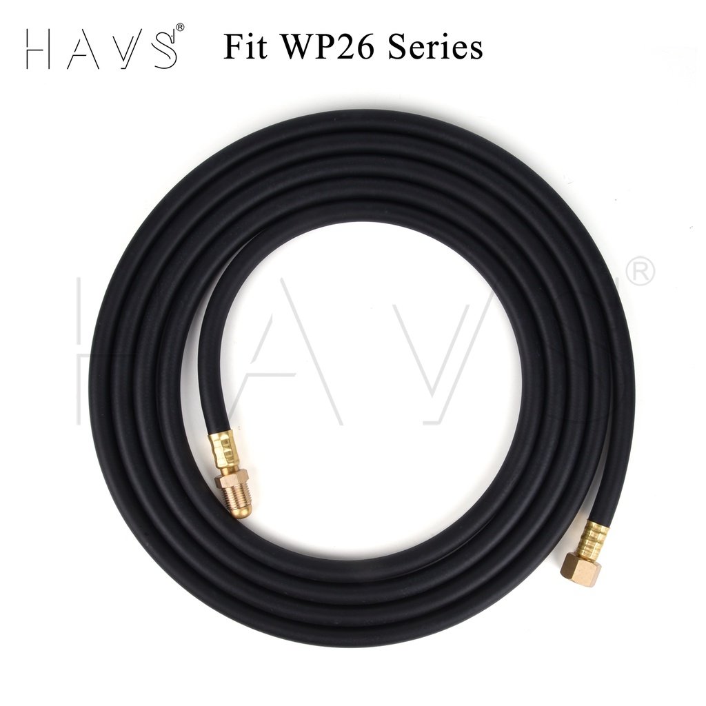 3.8m WP26 Series TIG Welding Torch Gas-Electric Integrated Rubber Hose ...