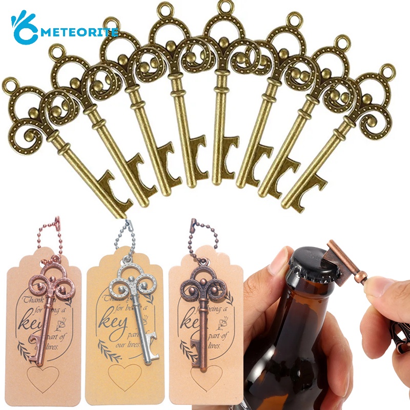 Metal Key Bottle Opener Keychain Tags Card Wedding Souvenirs Party ...