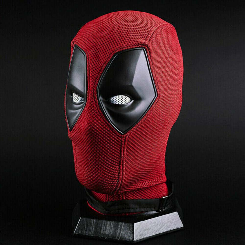 Cosplay Deadpool Full Face Mask Halloween Prop Hood Breathable knitted ...