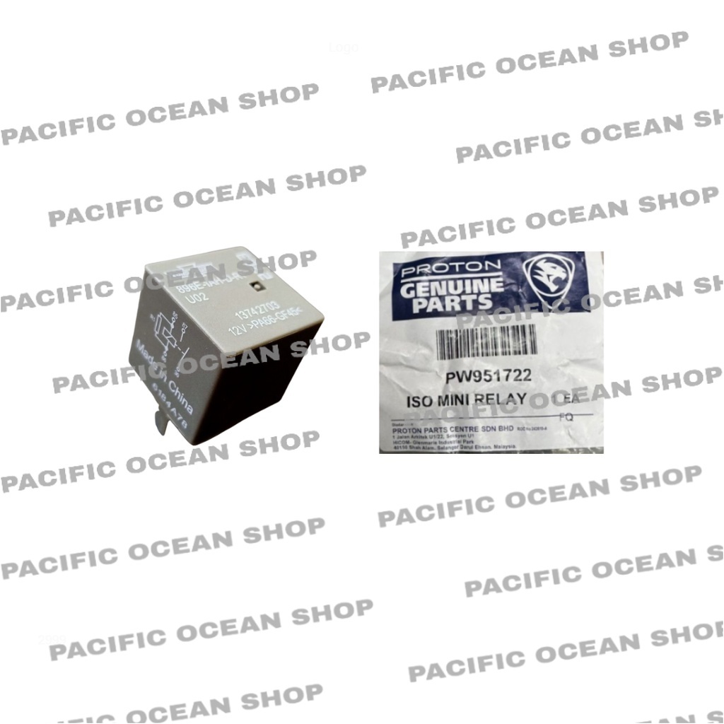 FAN ISO MINI RELAY 4PIN ORIGINAL PROTON PREVE SUPRIMA S (PW951722 ...