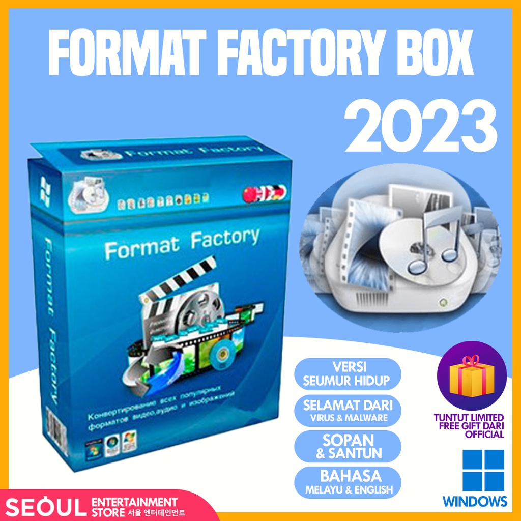 Format Factory WINDOWS PC 🎇 LIFETIME PREMIUM 🎇 EASY INSTALL 🎇 FAST DELIVERY 🎇 SAFE | Shopee Malaysia