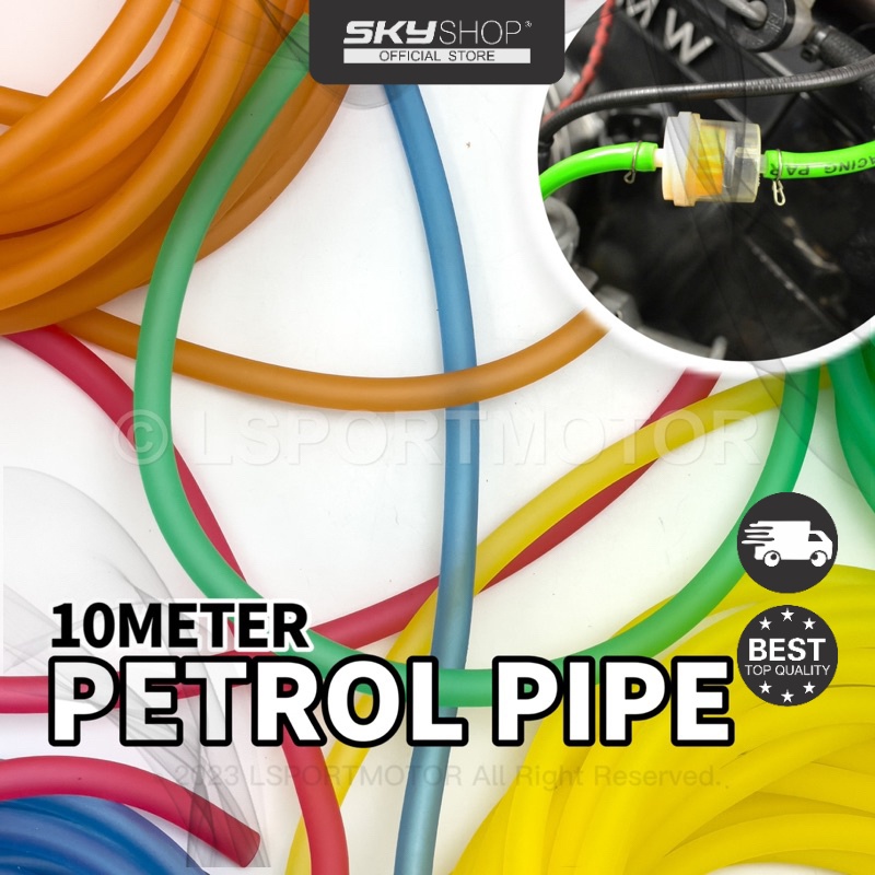 10METER 🌈 COLOUR PETROL PIPE (10METER) MOTORCYCLE UNIVERSAL MOTORBIKE ...
