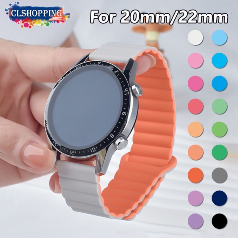 Two-color Waterproof Silicone Watch Strap for Samsung Watch 6/5/4/3 ...
