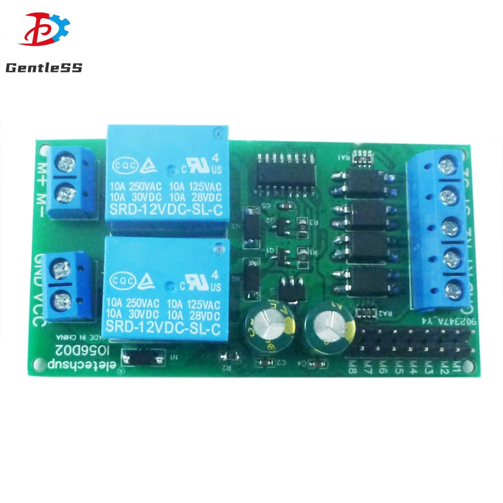 DC12V DC24V DC Motor Controller Relay Module Forward and Reverse ...