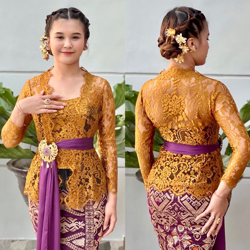 Kebaya Becomes Glossy Metallic - Latest Balinese Kebaya - Brocade ...