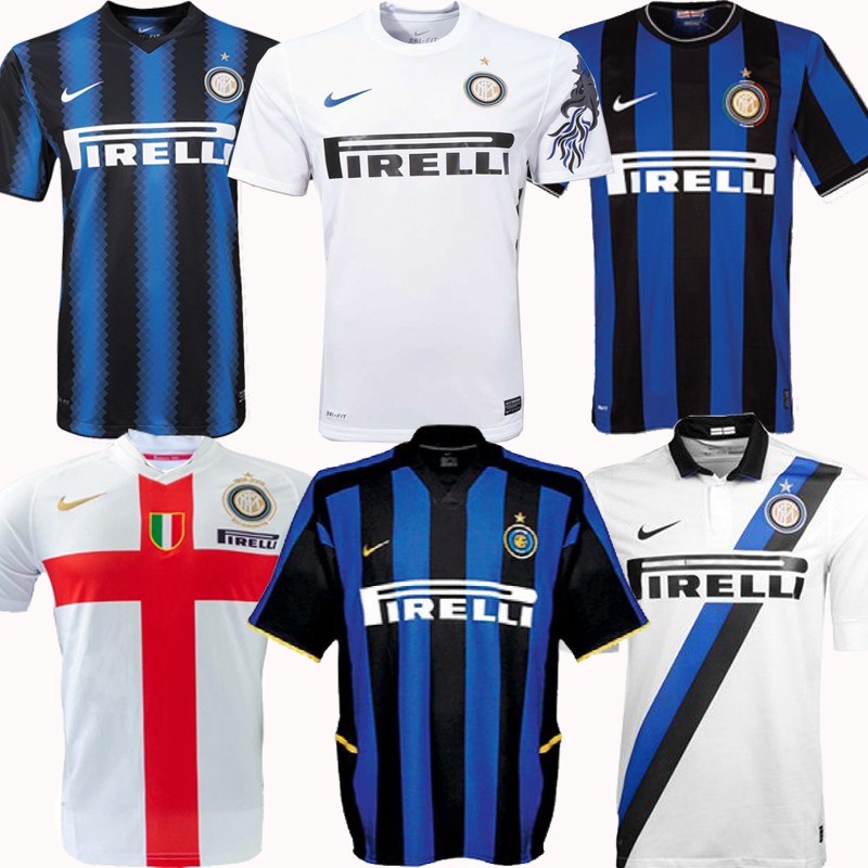 Inter Milan Home Soccer Jerseys 97/98 98/99 02/03 07/08 20/10 Away ...