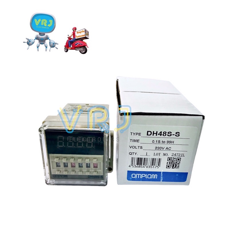 DH48S-S Timer Relay Set Whole Time Toggle Off-On 0.01S-99H -50/60Hz 5A ... DH48S-S Timer Relay Set Whole Time Toggle Off-On 0.01S-99H -50/60Hz 5A ...