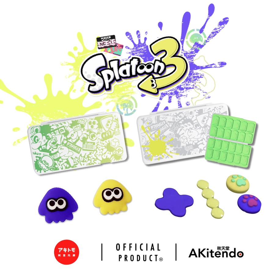 AKITOMO Splatoon 3 Edition Magnetic Game Card Storage / D-Pads ...