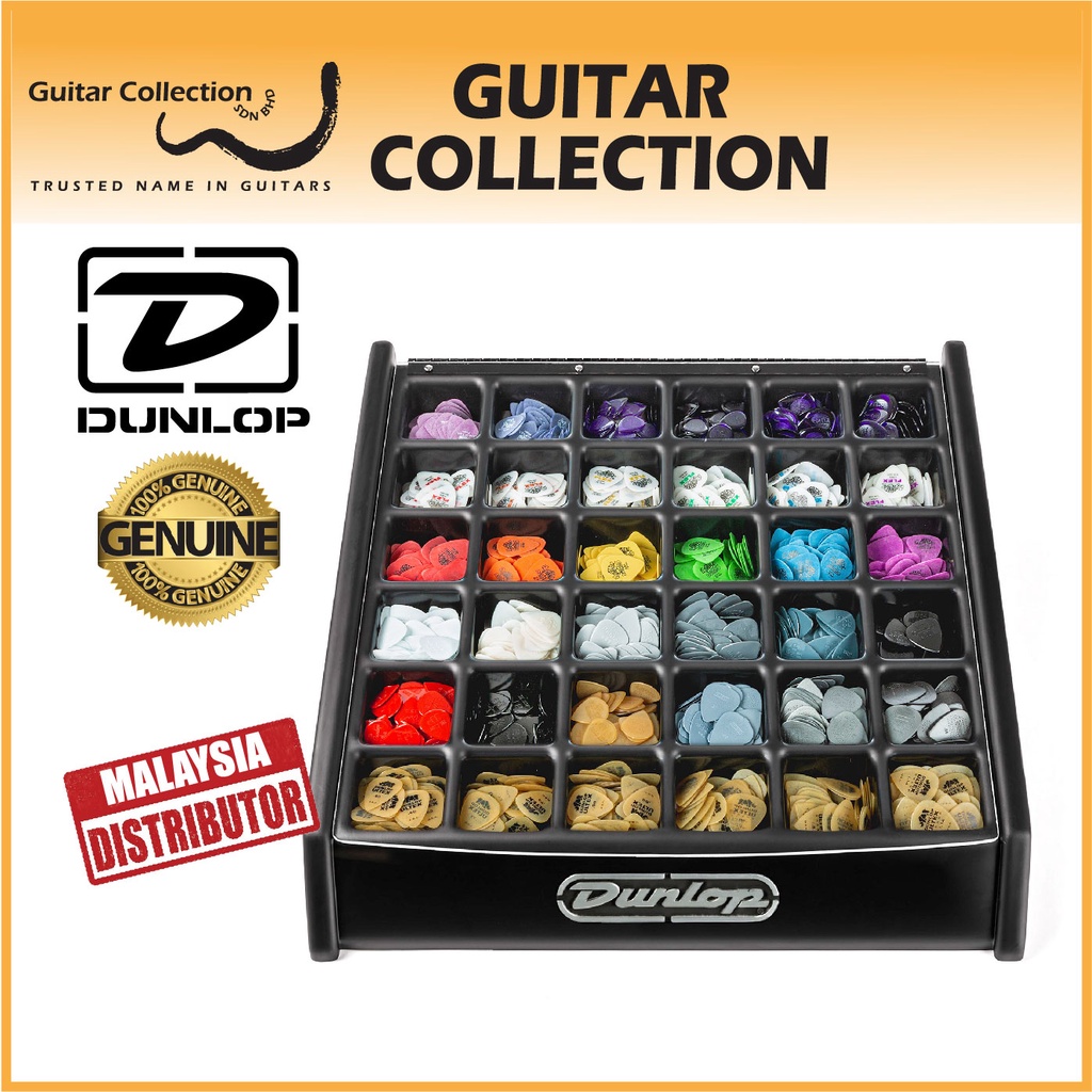 Jim Dunlop CP36BK1 Picks Counter Display | Black (1296 Assorted Guitar ...