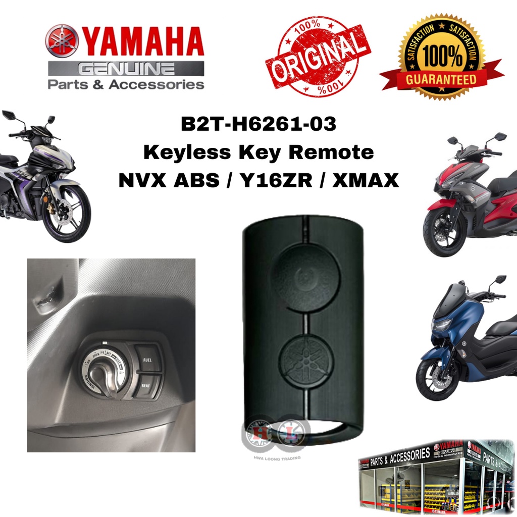 YAMAHA KEYLESS KEY REMOTE NVX ABS / Y16ZR / XMAX ( B2T-H6261-03 ) ORIGINAL HLY - Keyless Remote ...