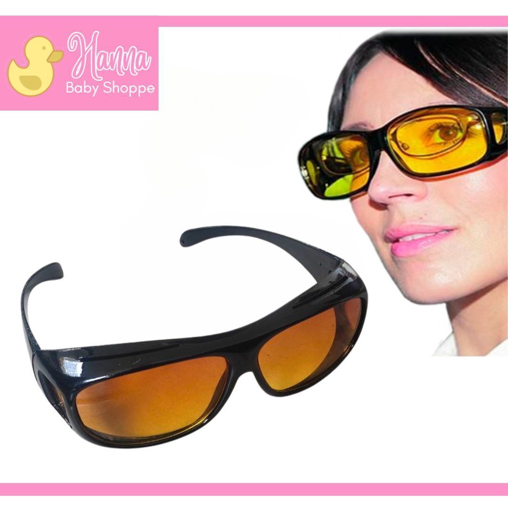 Cermin Mata Silau Malam Kuning Gelap Spek Silau Memandu Malam HD Vision ...