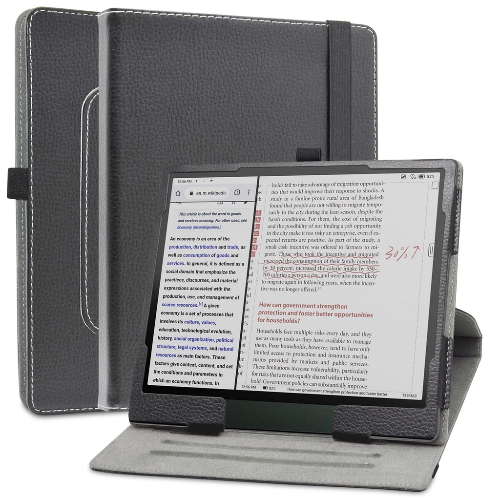 Case for BOOX Note Air 3 C Casing,360 Degree Rotary Stand with Cute ...