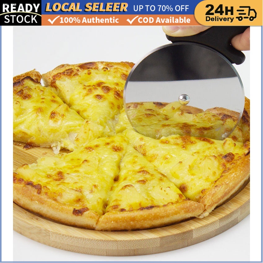 Roller Pizza Knife Cutter Stainless Steel Cake Pie Knife Sharp Cutters ...