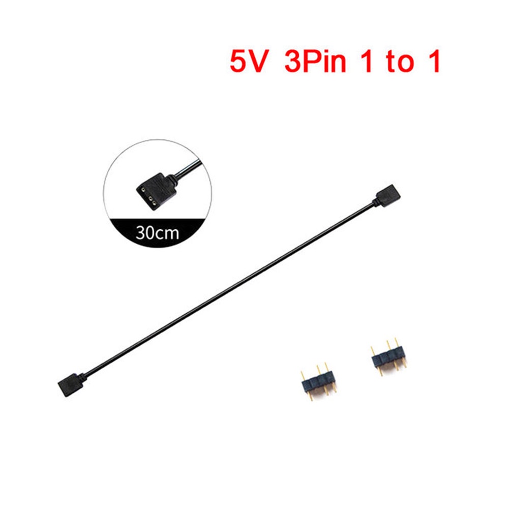 30cm 1 to 1 Motherboard AURA RGB Extension Adapter Cable for ASUS/MSI ...