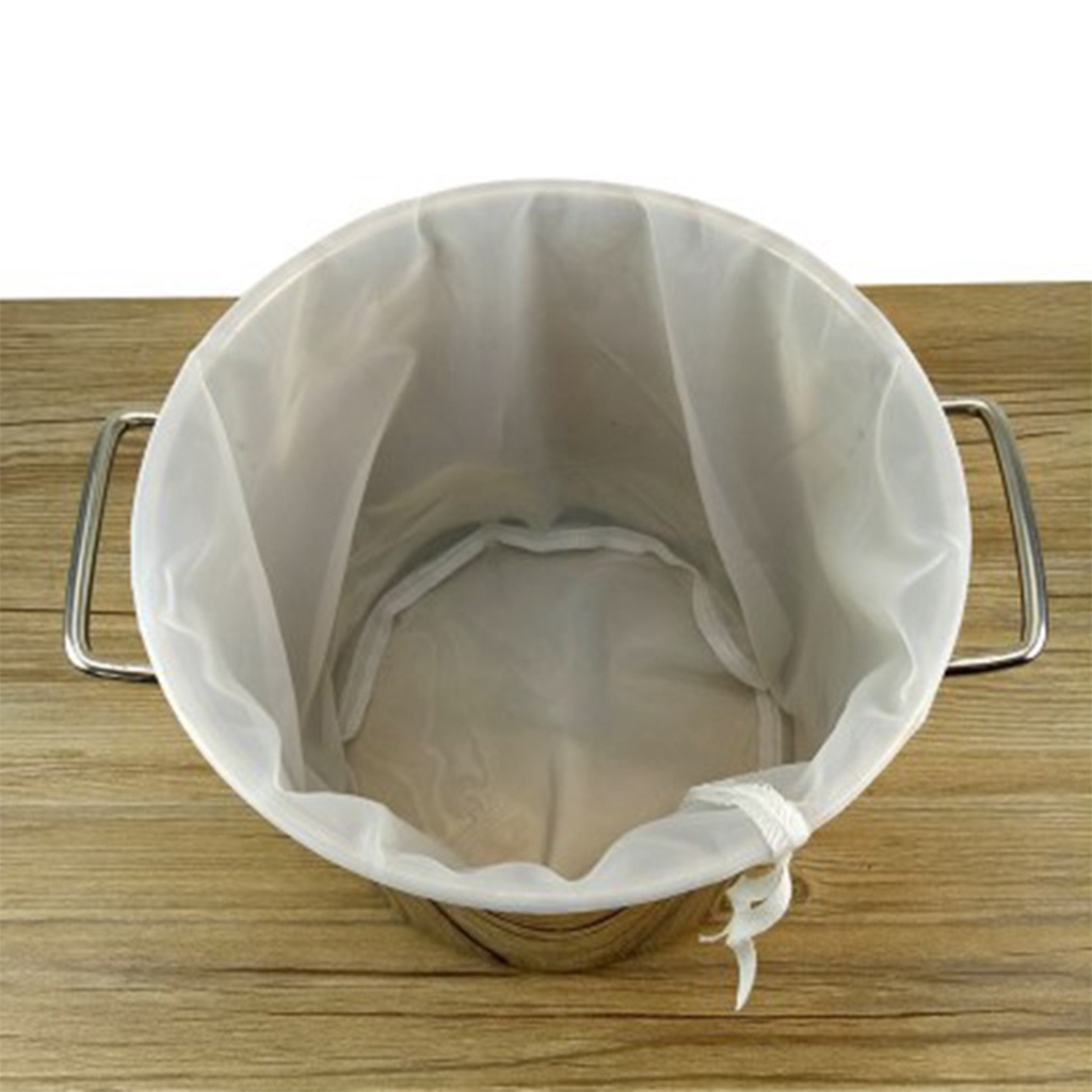 100-500 mesh Home Brew Brewing Filter Bags Round Bottom Reusable Nylon ...