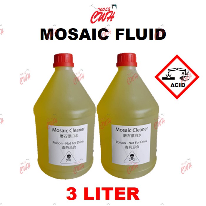 3L MOSAIC FLUID (ACID) CEMENT TILE REMOVER MOSAIC CLEANER ASID PENCUCI ...