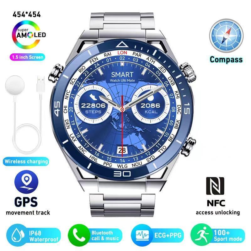 Smart Watch 4GB Memory Men Waterproof Fitness Watch Swimming Running ...