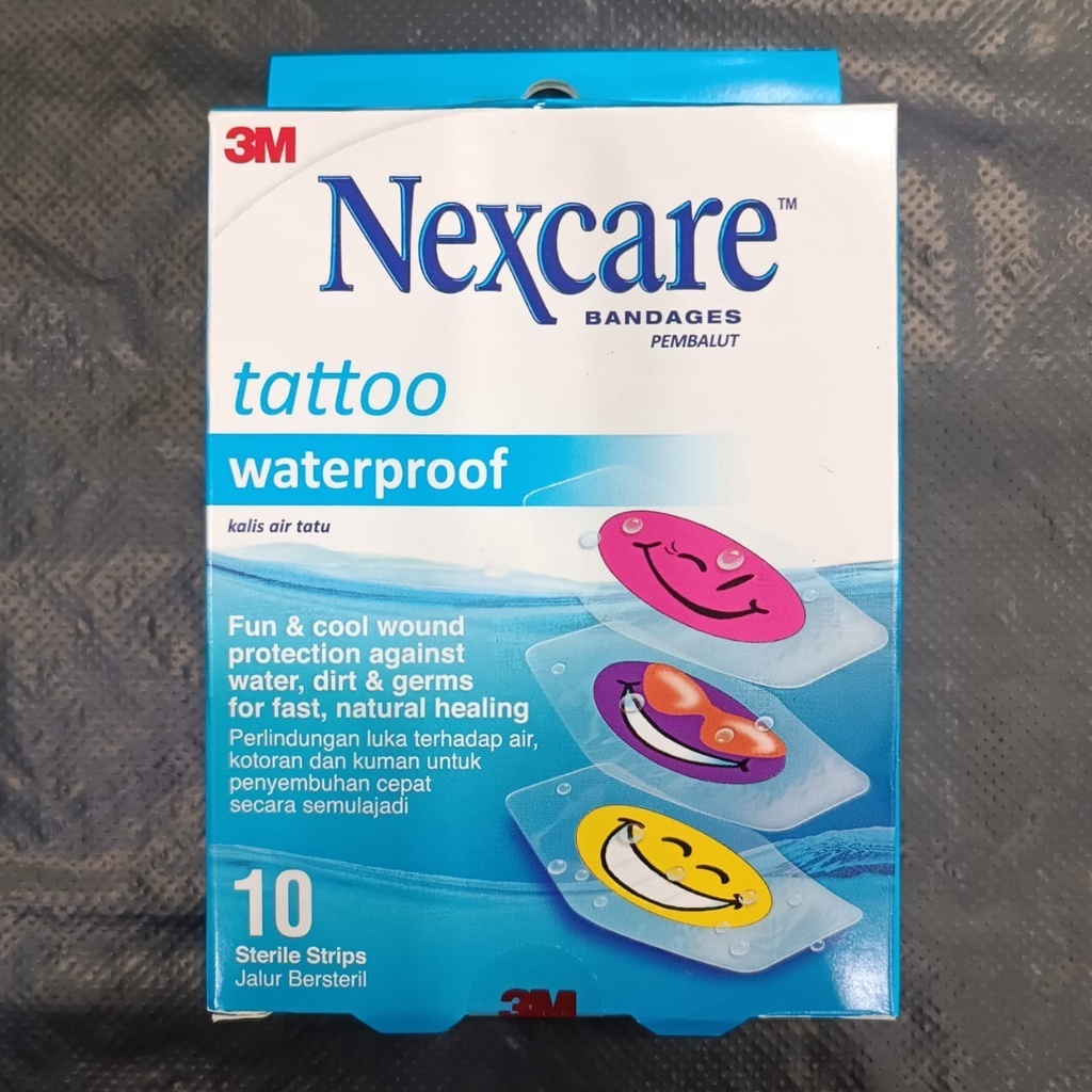 3M Nexcare Tattoo Waterproof Plaster ( 10 Strips ) | Shopee Malaysia