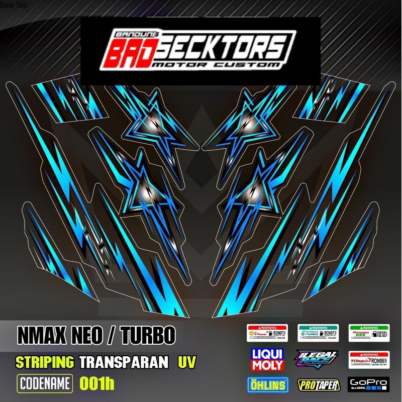 Decal Sticker Striping Variations Nmax Neo Nmax Turbo Nmax Star Yamaha ...