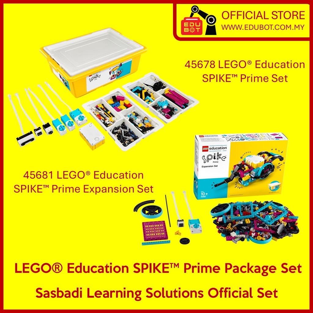 LEGO Education SPIKE Prime Set 45678 + Expansion Set 45681 (Malaysia ...