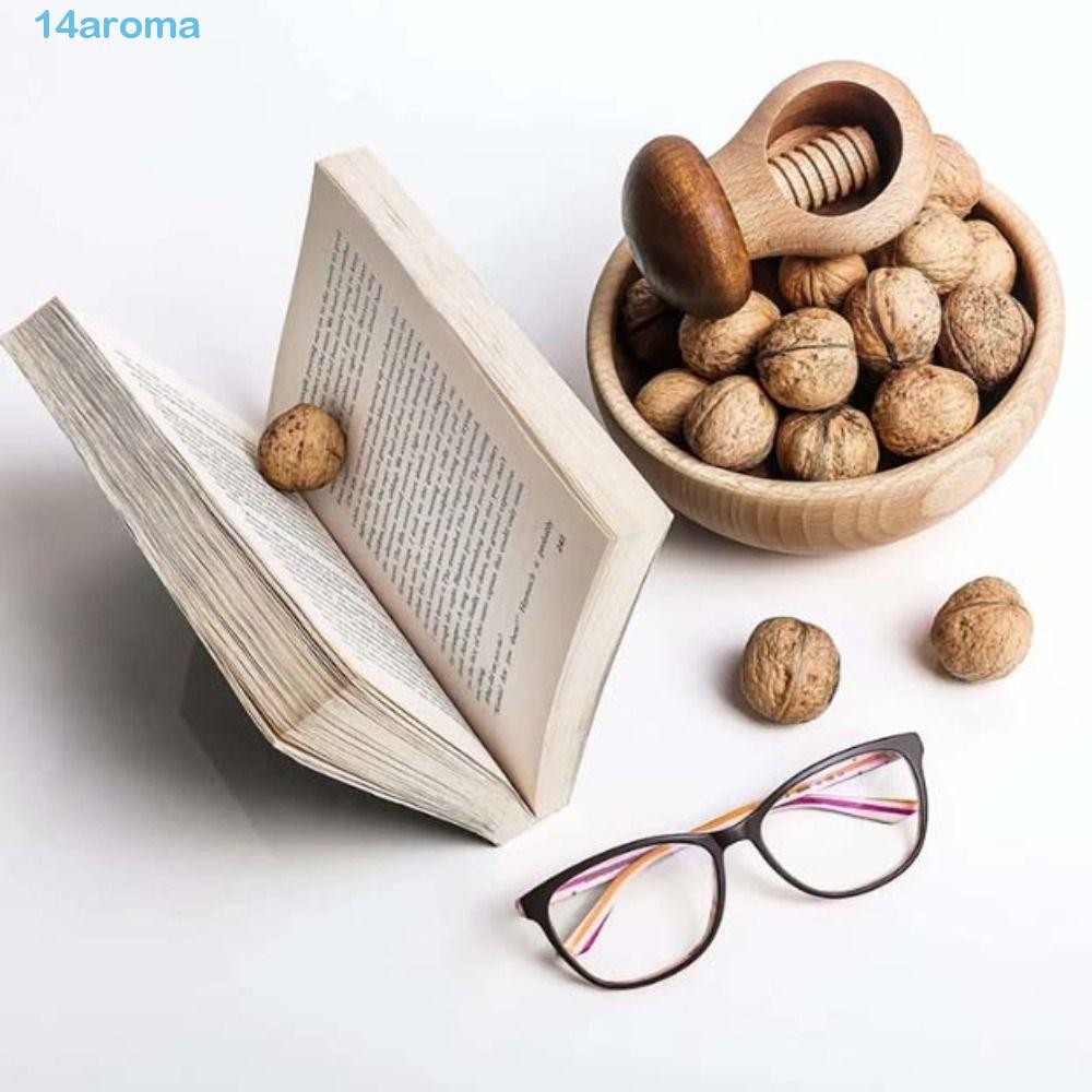 AROMA Walnuts Cracker, Wooden Manual Mushroom Nutcracker, Crafts ...