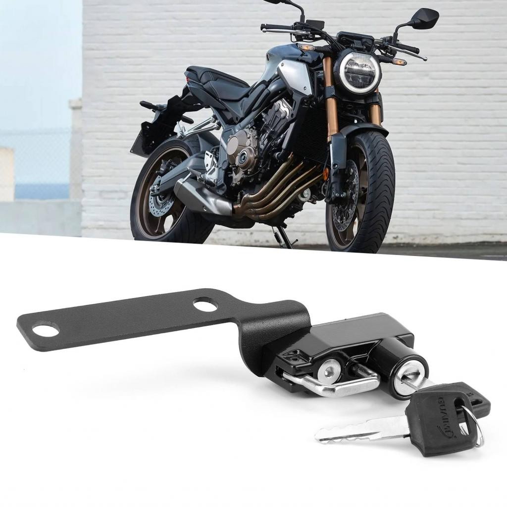 Jingcc Motorcycle Helmet Lock Aluminium Alloy Anti?Theft with 2 Keys ...