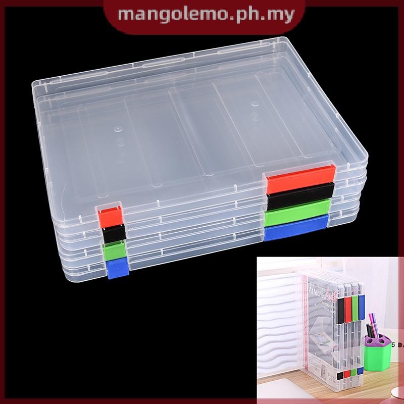 [MANGO] A4 Transparent Storage Box Clear Plastic Document Paper Filling ...