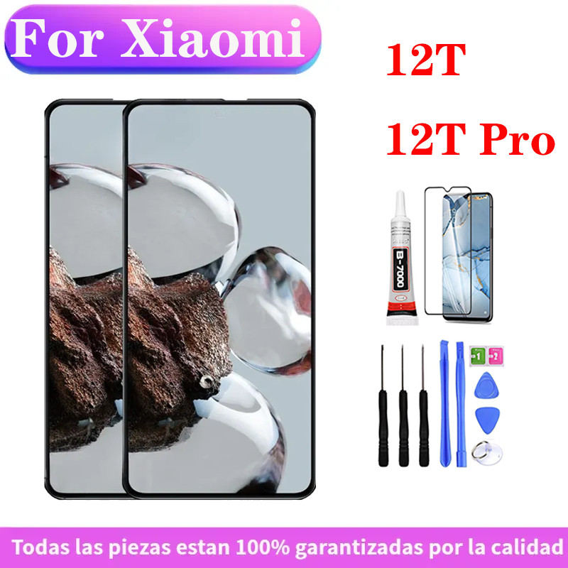 Original AMOLED Xiaomi 12T 12T Pro LCD Display Touch Screen With Frame ...