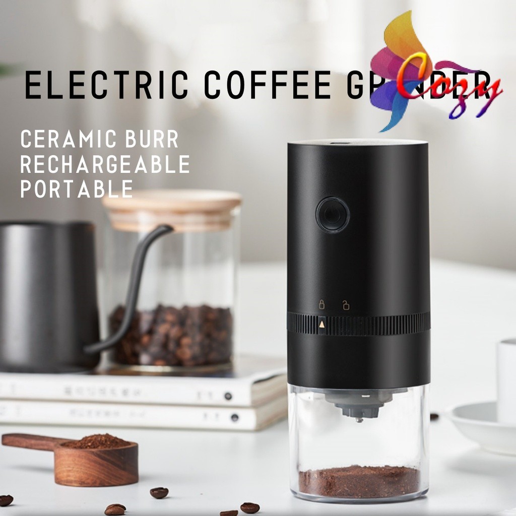 Automatic Electric Coffee Bean Grinder Portable USB Rechargeable ...