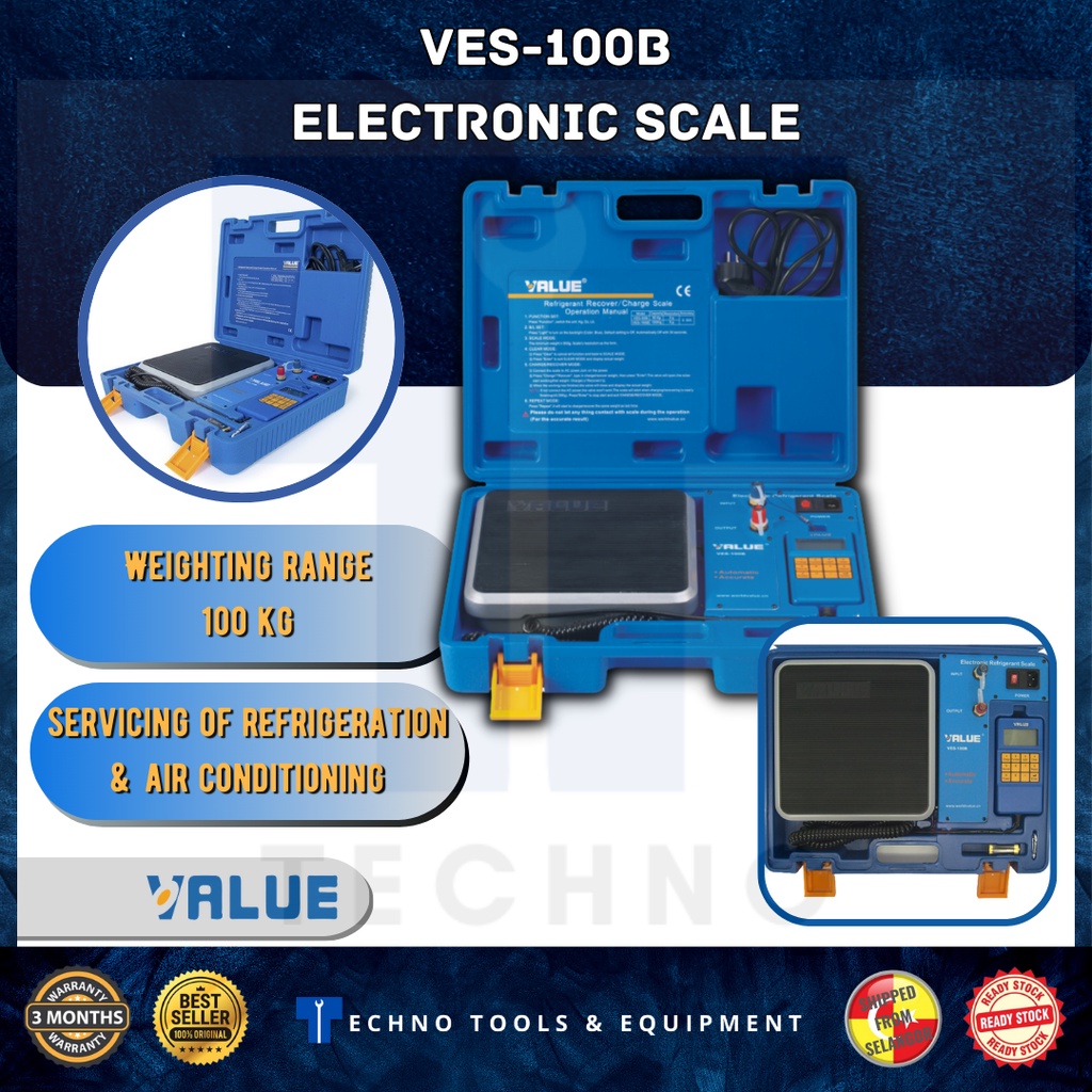 Digital Scale Value VES-100B (up to 100kg) - 100% New & Original | Shopee Malaysia