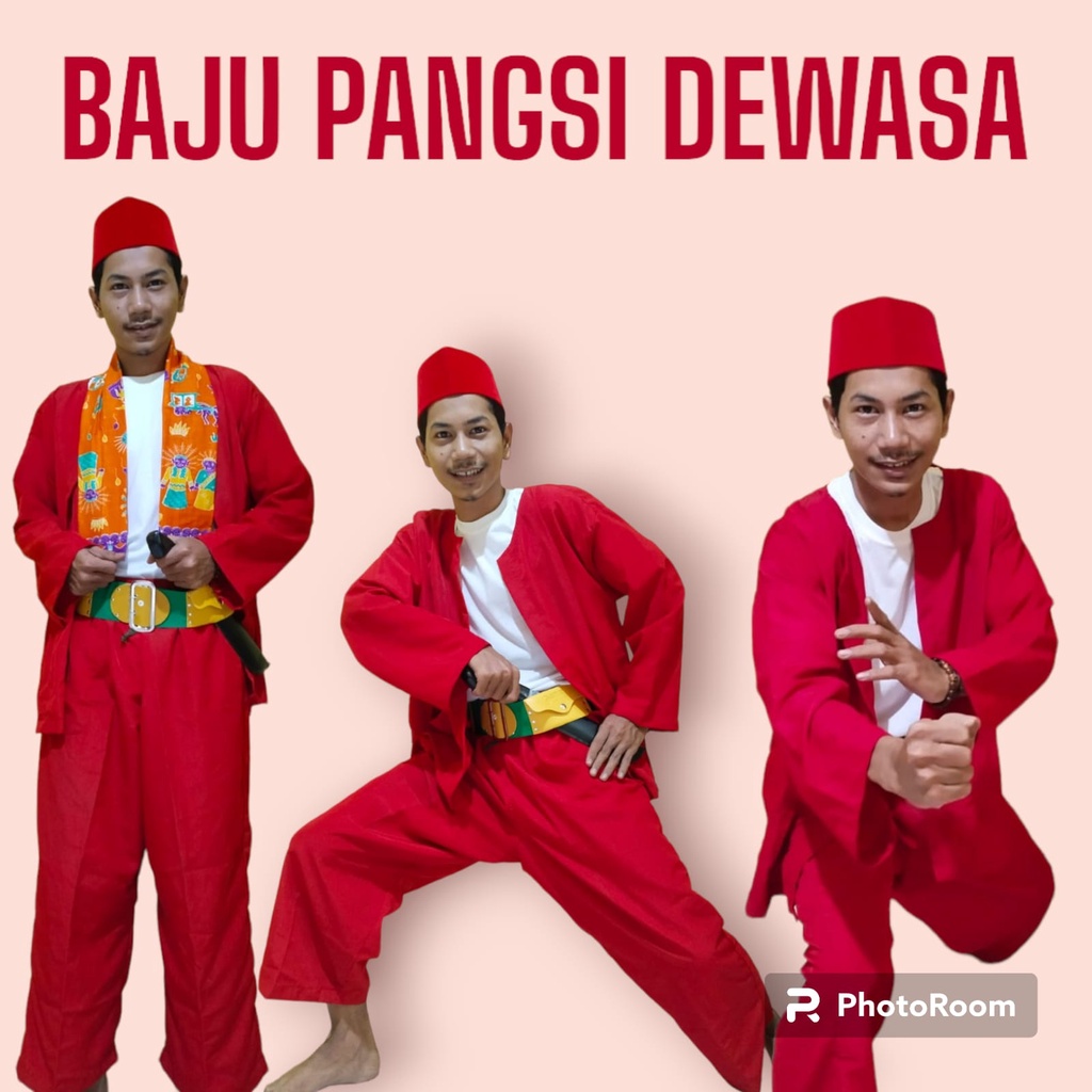 Adult Brocade Clothes (Belt Cap Suit) Adult Brocade Clothes Betawi ...